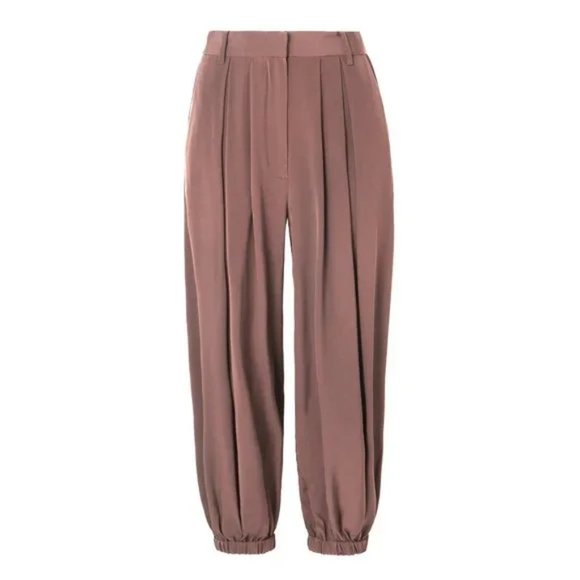 Tibi | Pants & Jumpsuits | Tibi Muted Pink Eco Silk Pleated Balloon ...